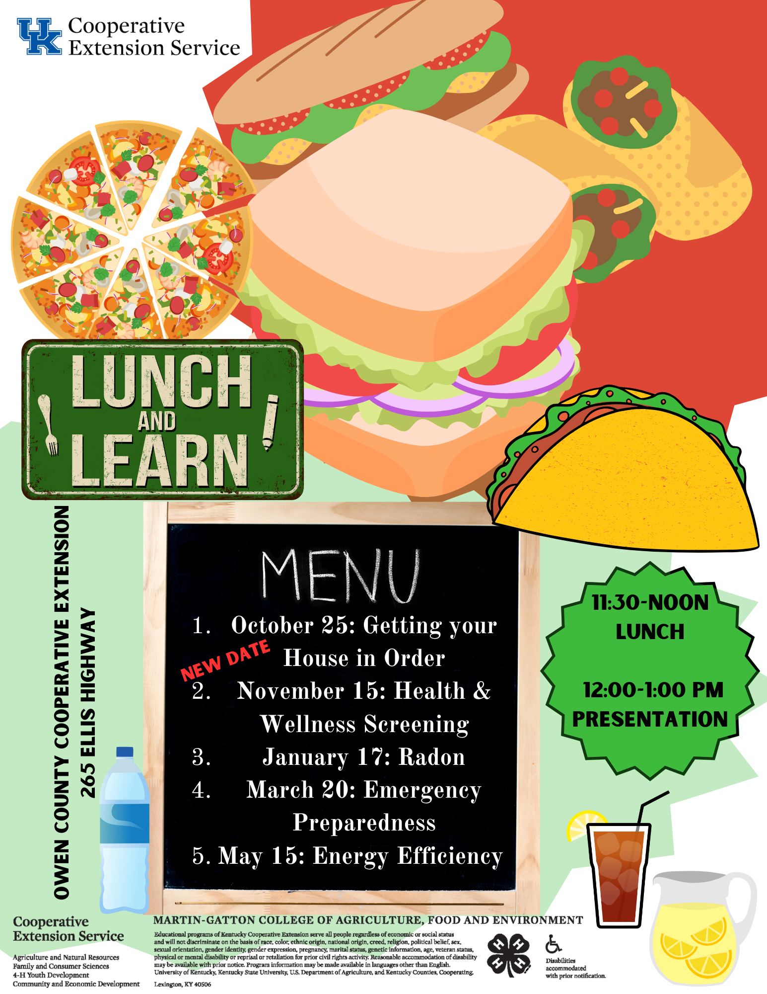 Lunch & Learn Series | Owen County Extension Office Lunch & Learn Series | Owen County Extension Office